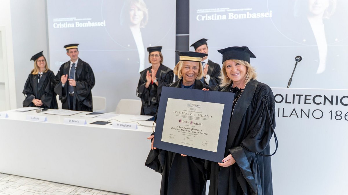 Honorary Master’s Degree upon Cristina Bombassei - polimi